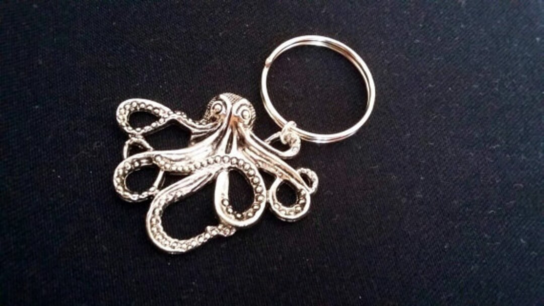 Octopus Keychain, Octopus Charm, Animal Keychain Friend Keychain ...
