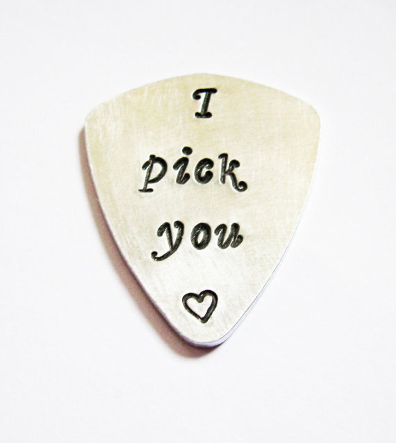 Personalized Name Guitar Pick Hand Stamped Customizable Pick | Etsy