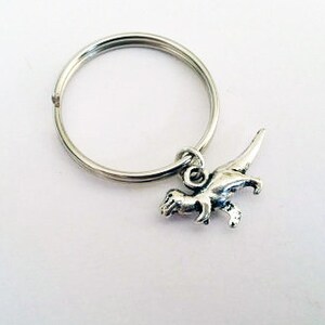 Dinosaur Keychain, T-rex Keychain, Silver Keychain, T Rex Charm ...
