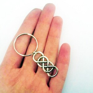 Infinity Keychain, Infinity Symbol Key Ring, Forever Charm, Friendship ...