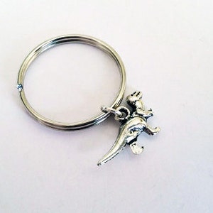 Dinosaur Keychain, T-rex Keychain, Silver Keychain, T Rex Charm ...