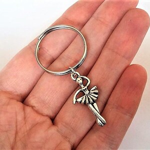 Ballerina Keychain, Ballet Dancer Keyring, Ballet Tutu Keychain ...