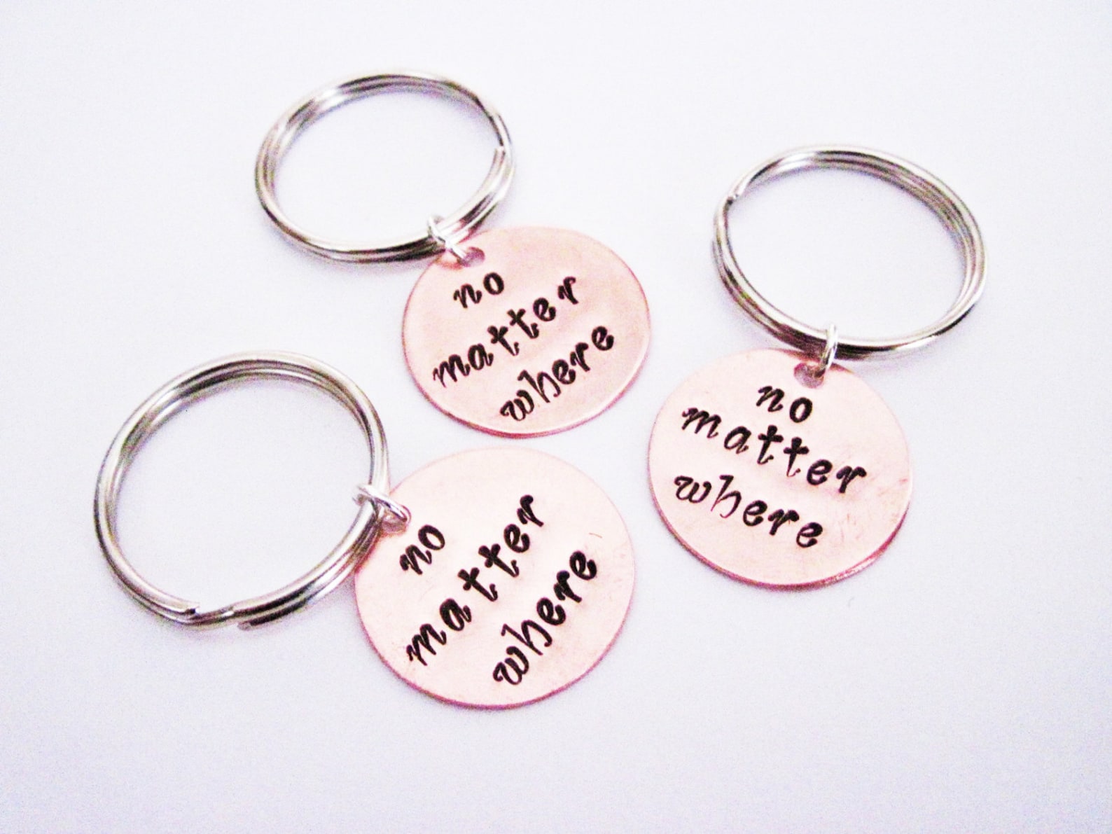 3 Best Friends Keychains No Matter Where Key Chains Hand | Etsy