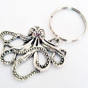 Octopus Keychain, Octopus Charm, Animal Keychain Friend Keychain ...