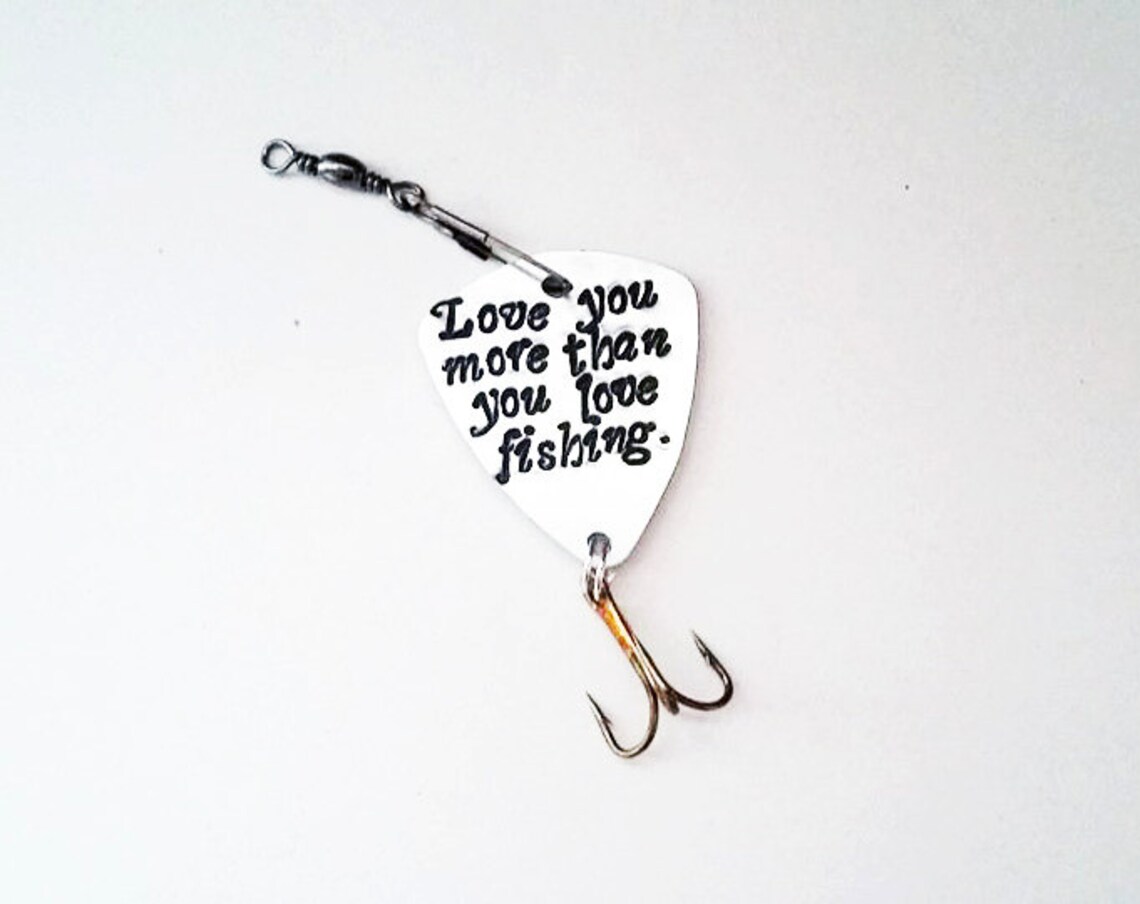 Love You More Than You Love Fishing Lure Guy Gift for Him | Etsy