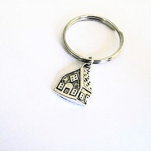House Keychain, House Charm, Home Keychain, Personalized Keychain ...
