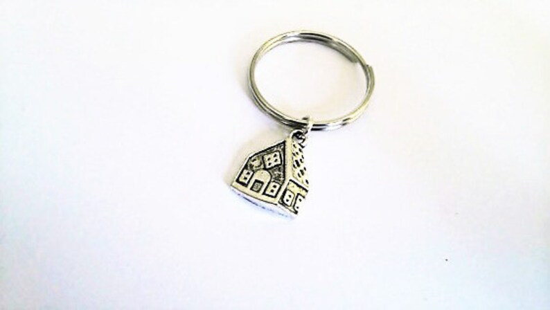 House Keychain House Charm Home Keychain Personalized - Etsy