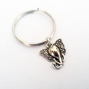 Elephant Keychain, Elephant Keyring, Indian Elephant Jewelry, Elephant ...