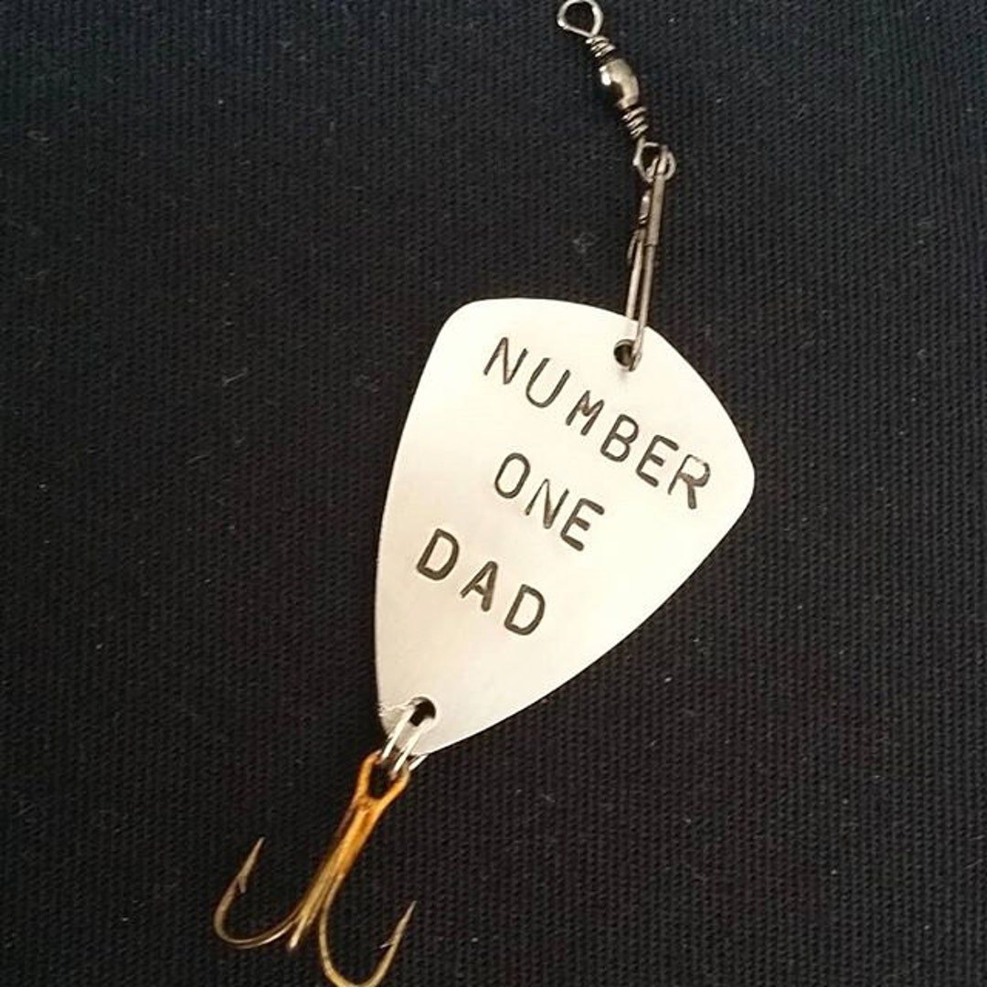 Custom Fishing Lure, Mens Personalized Fishing Lure, Number One Dad ...