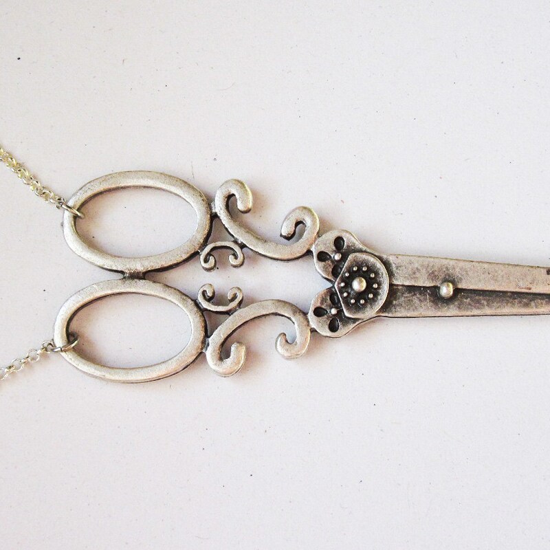 Scissor Necklace - Etsy