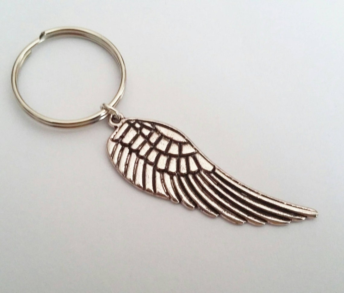 Wing keychain Angel wing keychain large wing keychain big | Etsy