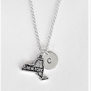 New York Necklace Personalized Initial Necklace New York Jewelry, NY ...