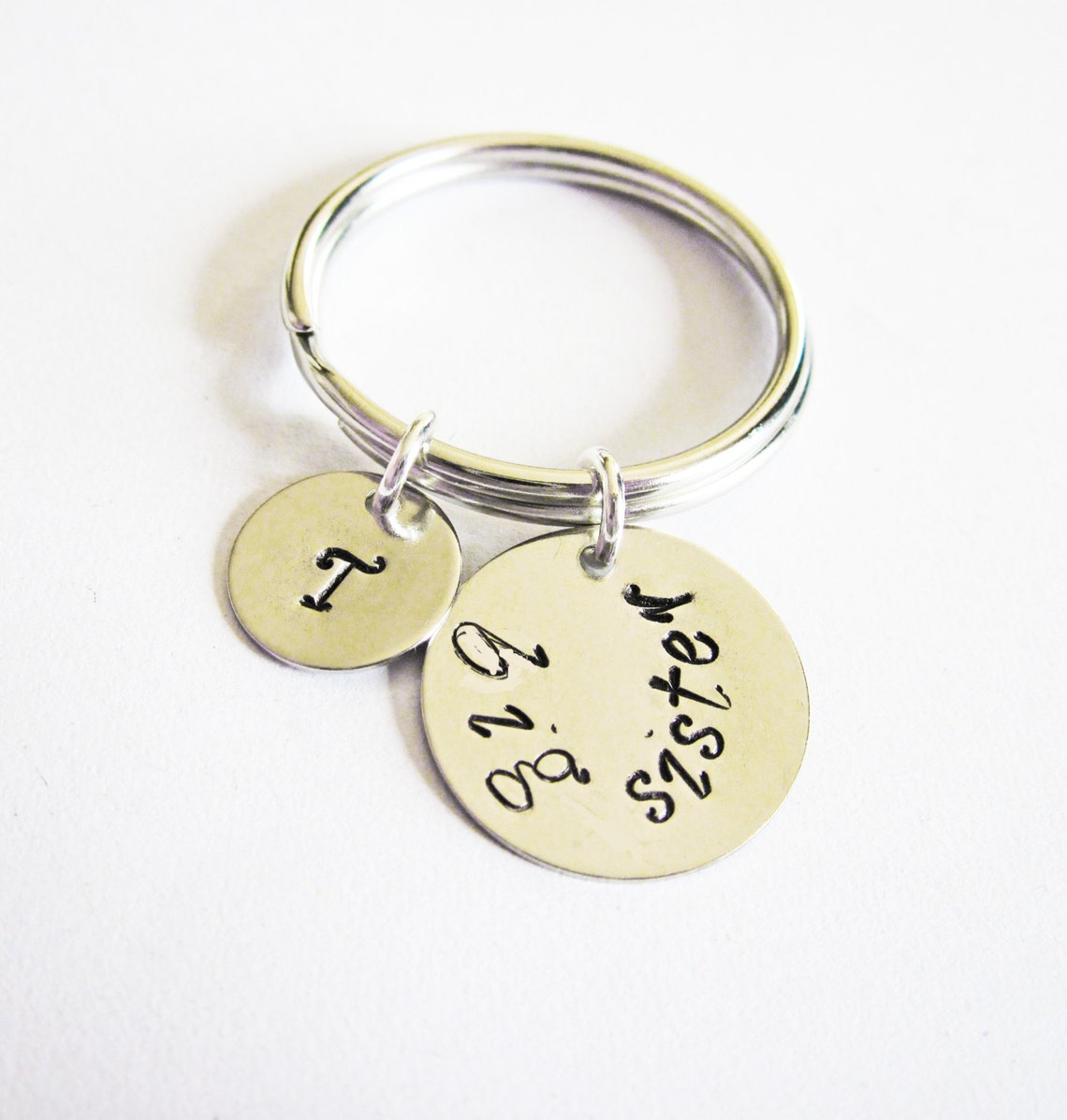 Personalized Big Sister Keychain Personalized Key Chain Hand - Etsy