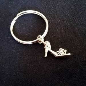 High Heels Keychain, Sandal Keychain, Silver Keychain, Shoe Charm ...
