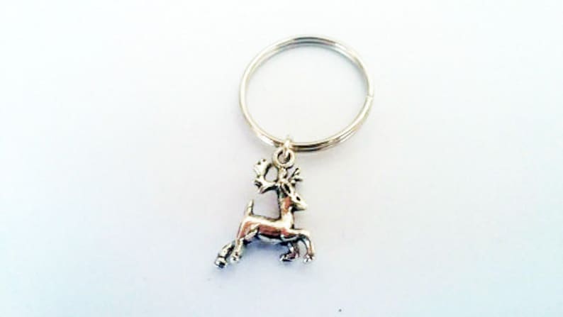 Deer Keychain Hunting Keychain Stag Keychain Reindeer - Etsy