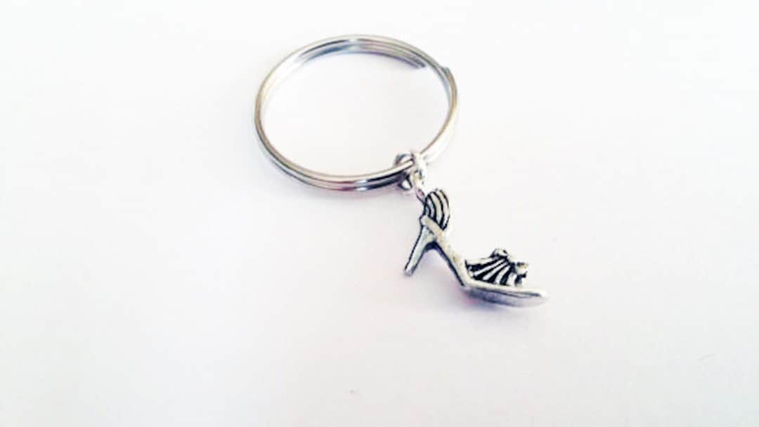 High Heels Keychain, Sandal Keychain, Silver Keychain, Shoe Charm ...