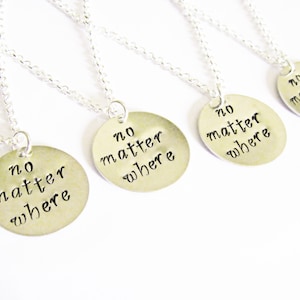 4 Best Friends Necklaces Long Distance Necklace Personalized Jewelry ...