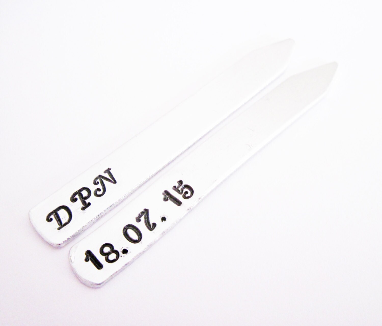 Personalized Monogram Collar Stay Set Set of 2 Gift for Dad | Etsy