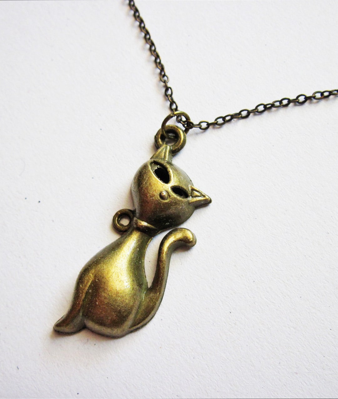 Cat Necklace, Love Cats Jewelry Necklace, Cat Charm Necklace, I Love My ...