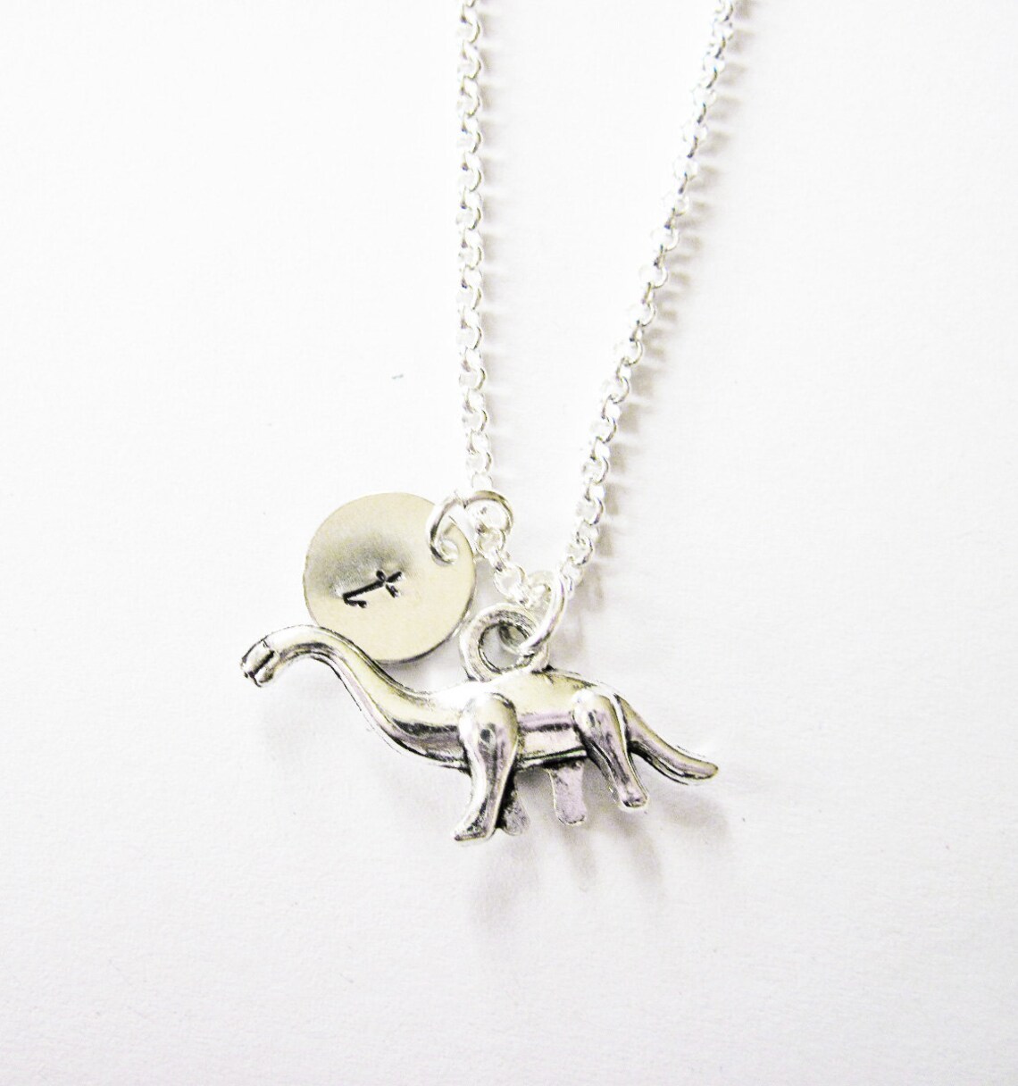 Dinosaur Necklace Personalized Dinosaur Charm Necklace - Etsy
