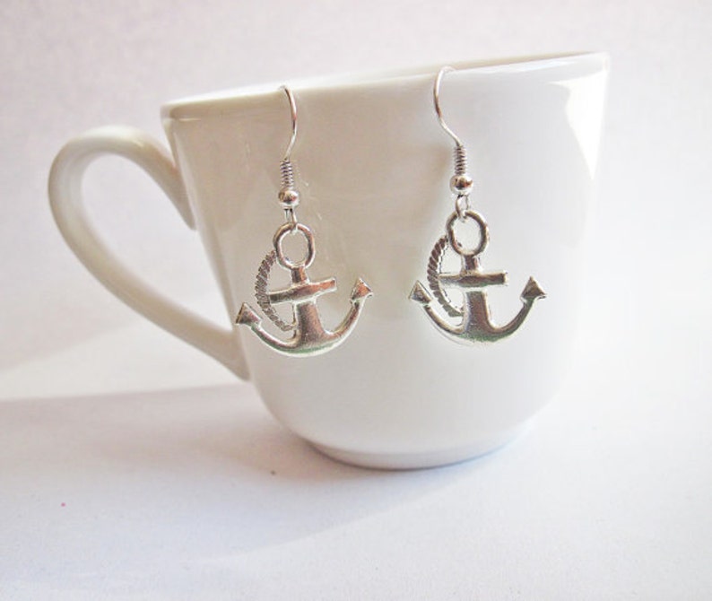 Anchor Necklace Nautical Jewelry Sea Necklace Beach - Etsy