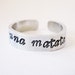 Hakuna Matata Ring Personalized Ring Adjustable Ring Gifts - Etsy