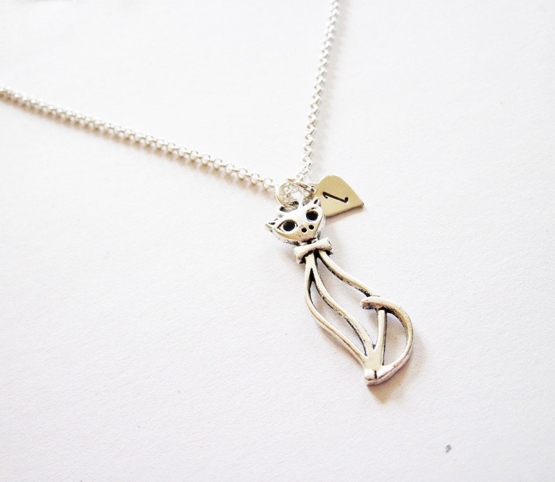 Cat Necklace Custom Necklace Personalized Animal Jewelry - Etsy