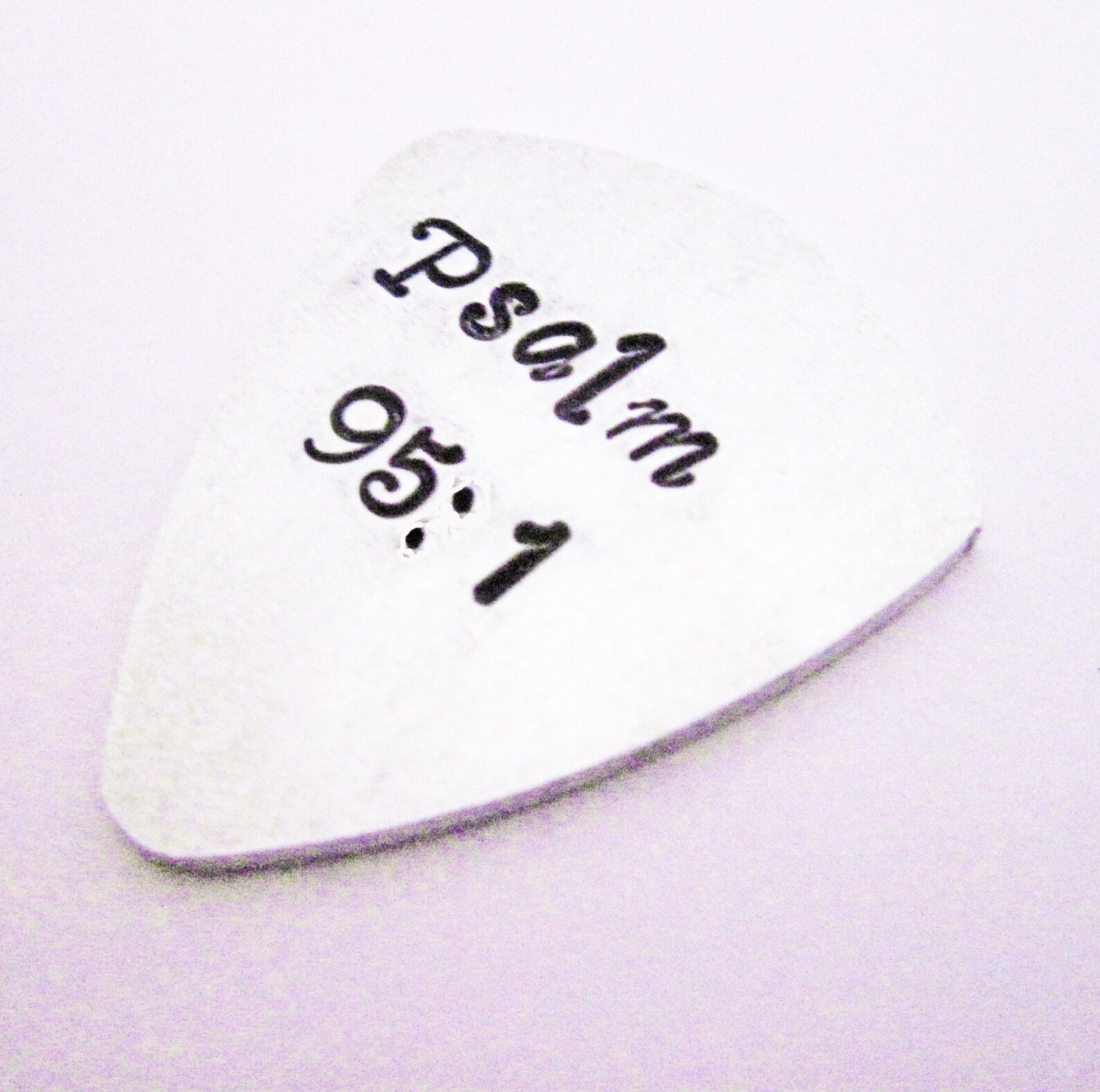 Personalized Psalm Guitar Pick Hand Stamped Customizable - Etsy