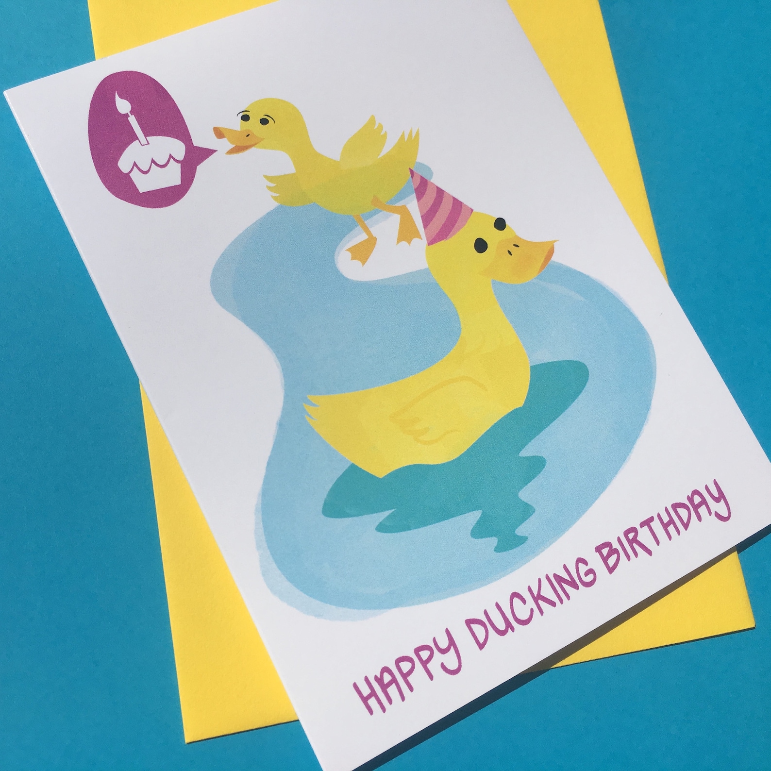 Happy Ducking Birthday Card Duck Birthday Card Animal - Etsy