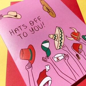 Hats off to You Greeting Card Graduation Card, Support Card ...