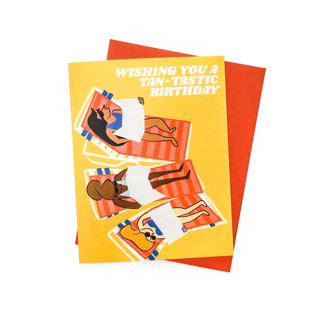 Tan-tastic Birthday Card Tanning, Fantastic, Happy Birthday Card ...
