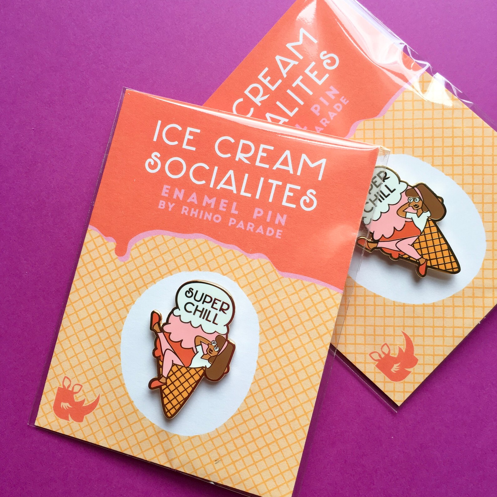 Super Chill Hard Enamel Pin Ice Cream Pin Lapel Pin Food - Etsy