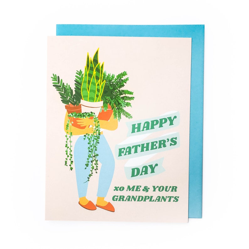 Plant Mom Father's Day Card Cute Card From Plant Lady - Etsy