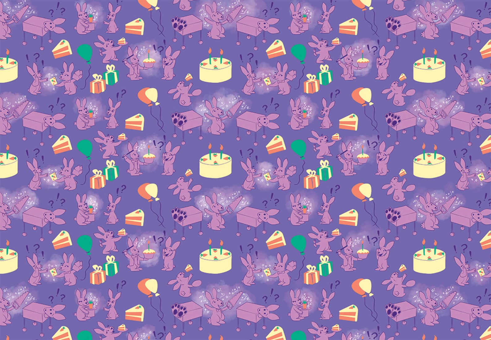 Magical Birthday Gift Wrap Birthday Wrapping Paper Cute | Etsy