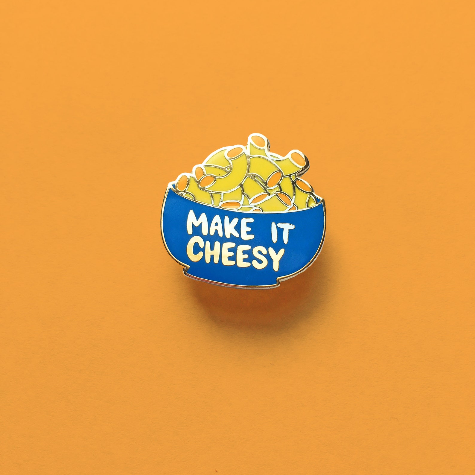 Make it Cheesy Hard Enamel Pin Cheese Pin Lapel Pin food | Etsy