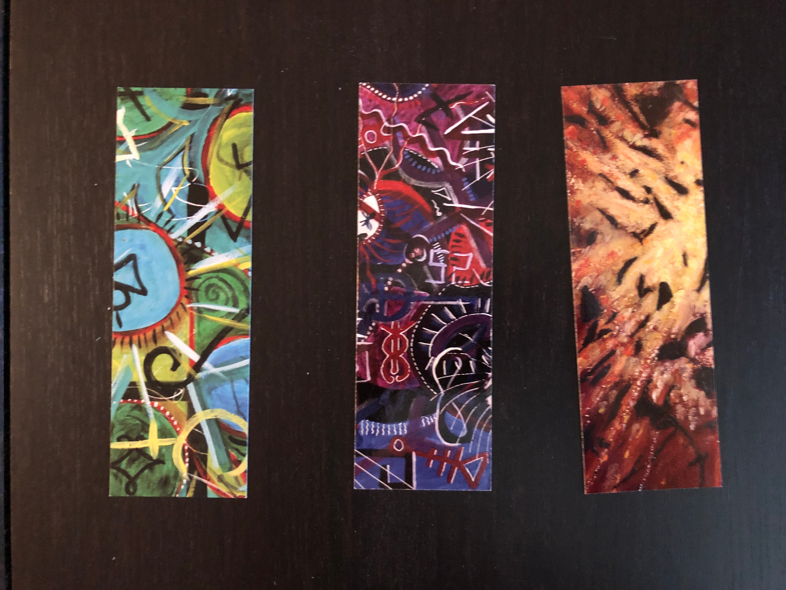 Original Art Bookmarks, Pack of 3 - Etsy