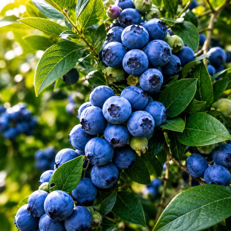 1 Sunshine Blue Blueberry Live Plant: Southern Highbush Vaccinium Shrub ...