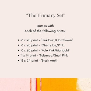 Gallery Wall Art Prints Set of 5 | Colorful Abstract Multicolor Posters ...