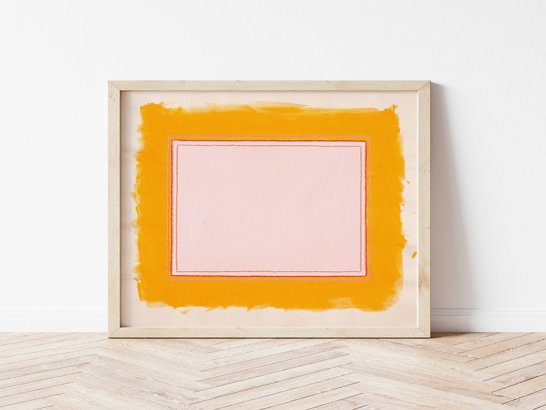Bright Modern Art Print in Fun Colors | Minimalist Colorful Wall Art ...
