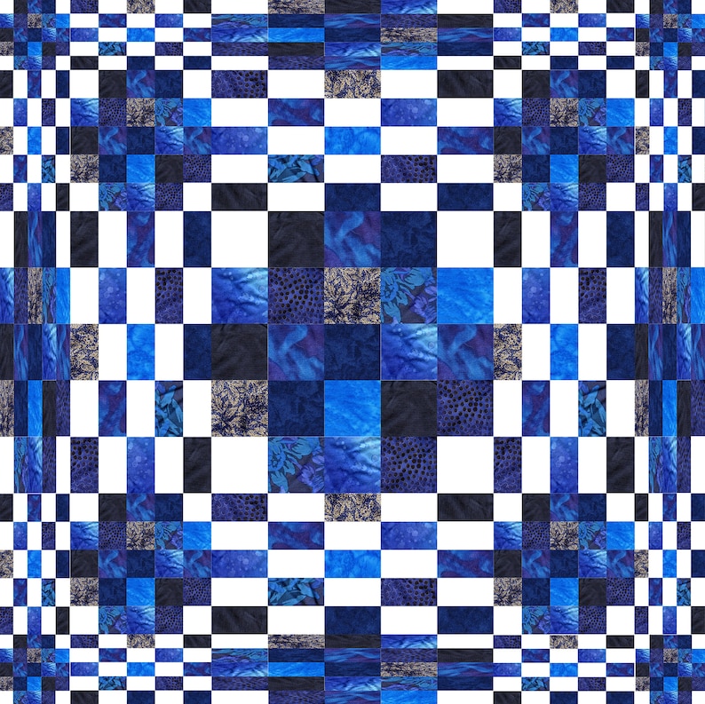 Warped Double Irish Chain Quilt Pattern - Etsy