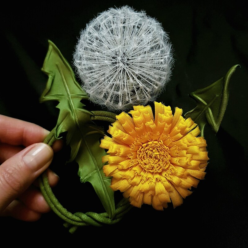 Dandelion Brooch - Etsy