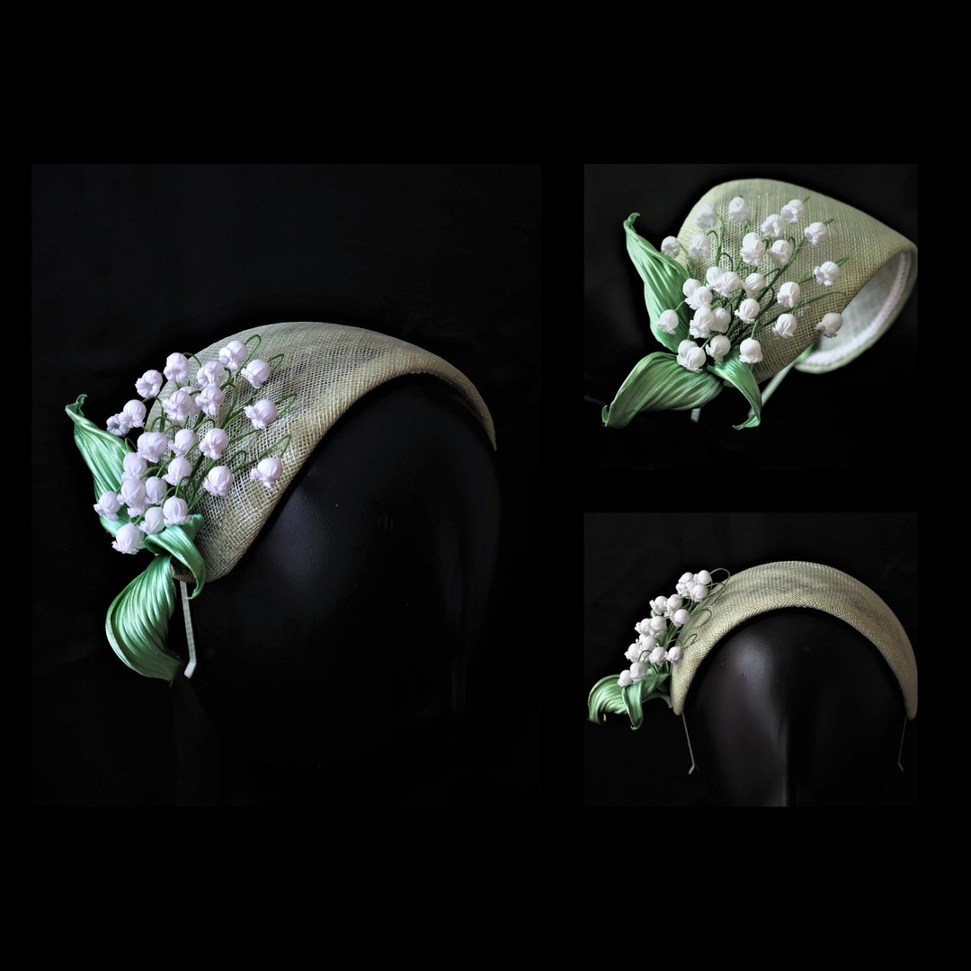 LILY of the VALLEY HEADPIECE, Statement Lily of the Valley Headpiece ...