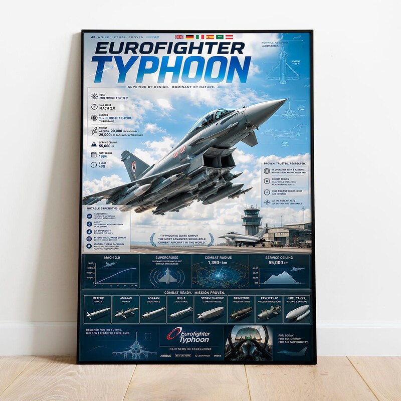 Typhoon Jet Poster - Etsy