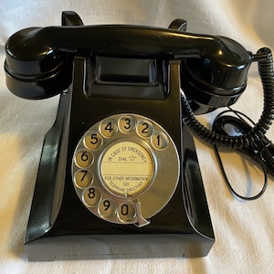 Vintage Bakelite Telephone Retro Antique Dial Telephone - Etsy