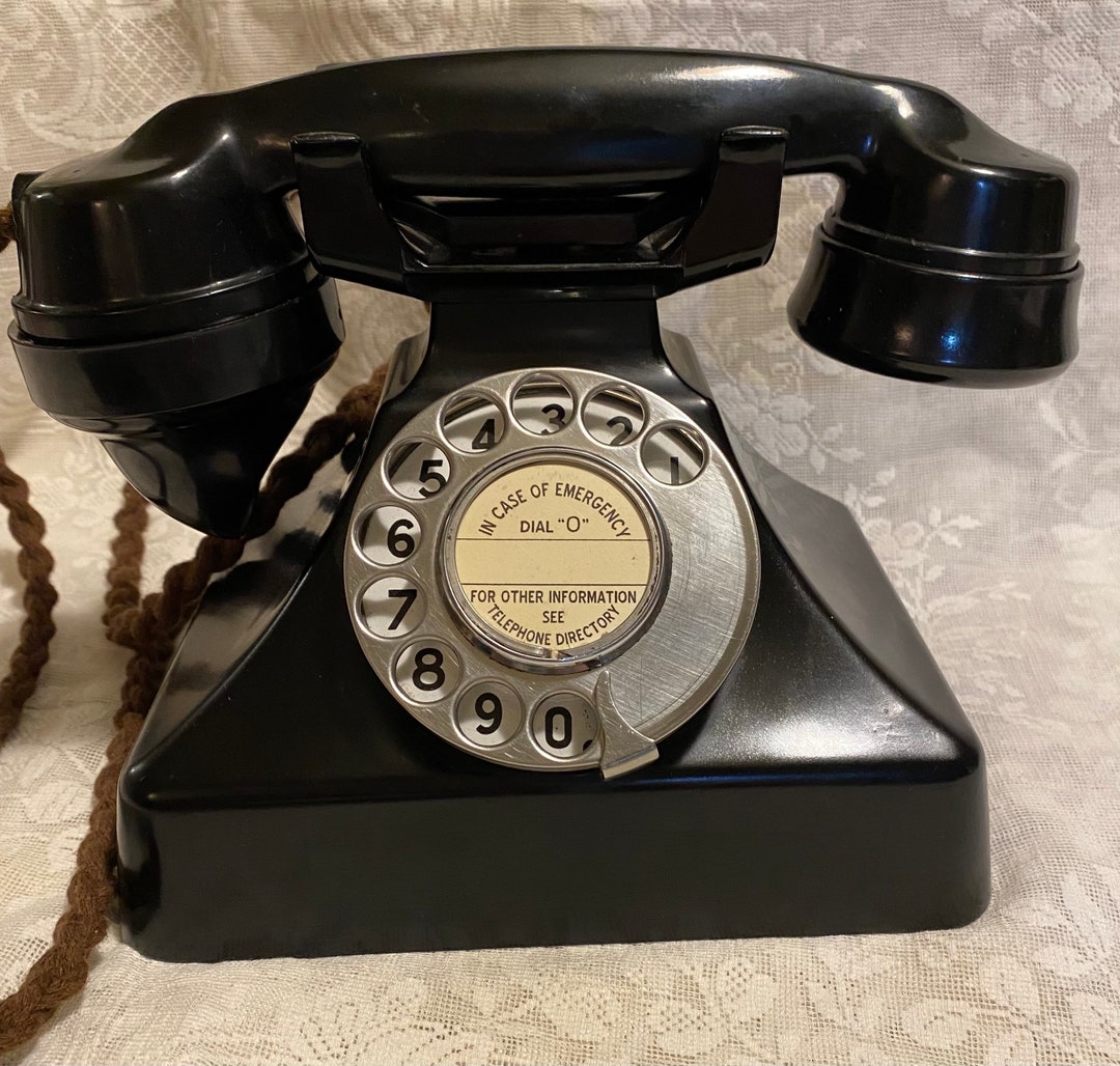 Vintage Art Deco Bakelite Telephone Pyramid Gecophone Type - Etsy