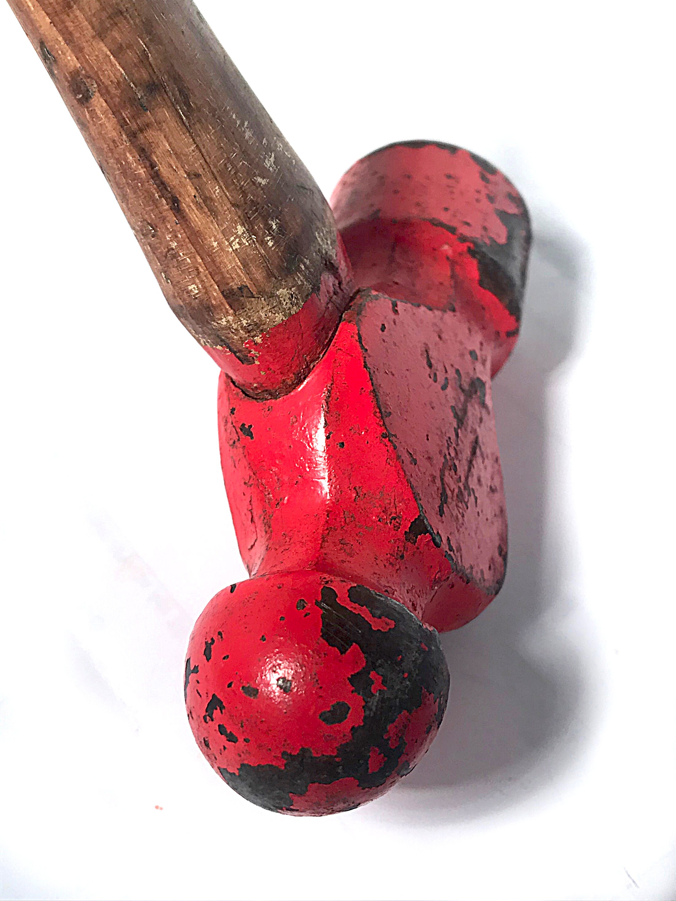 Vintage Ball Peen Hammer champion Dearment Made in USA Original Red ...