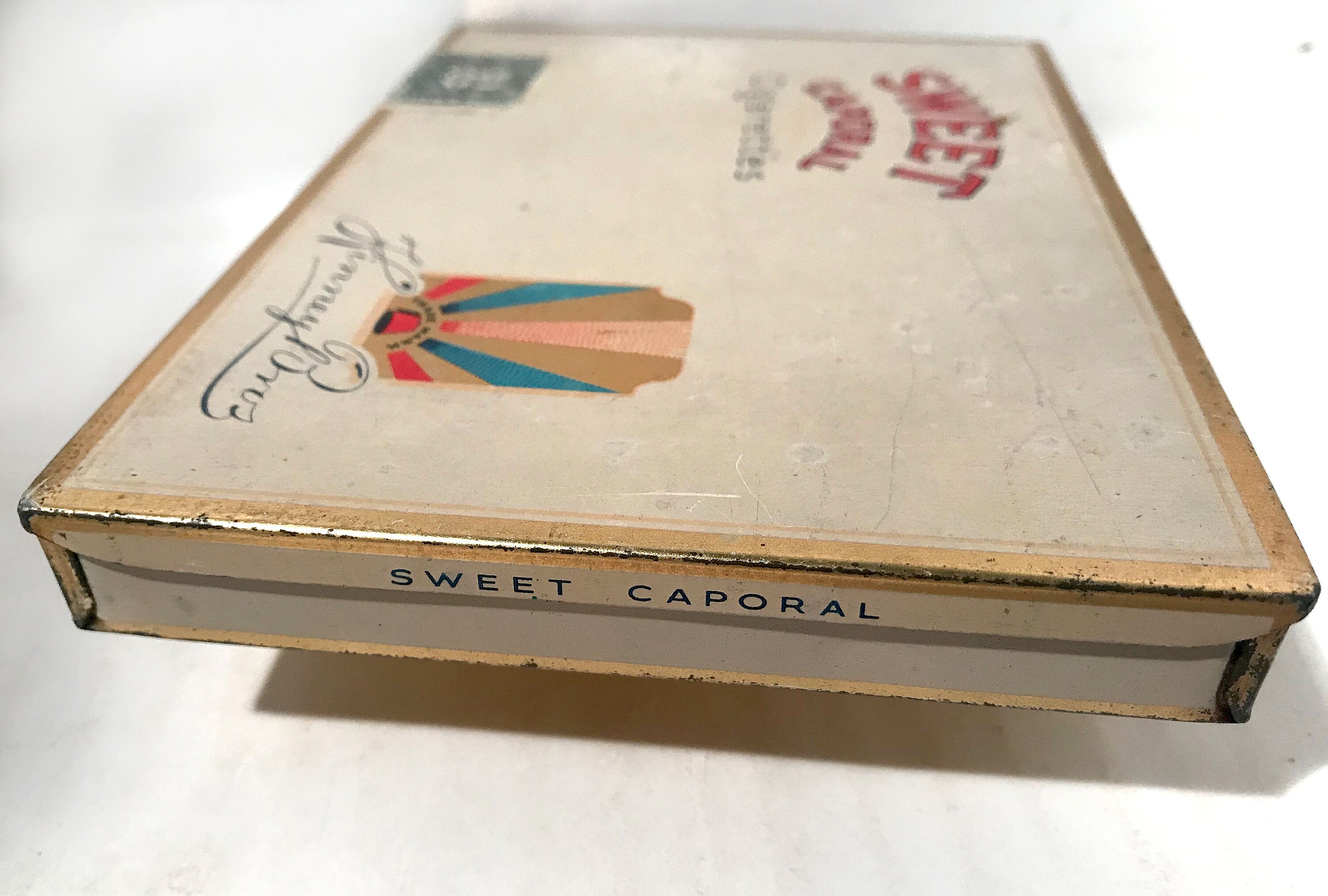 Vintage Sweet Caporal Cigarettes 50 Flat Tin Trade Marked - Etsy