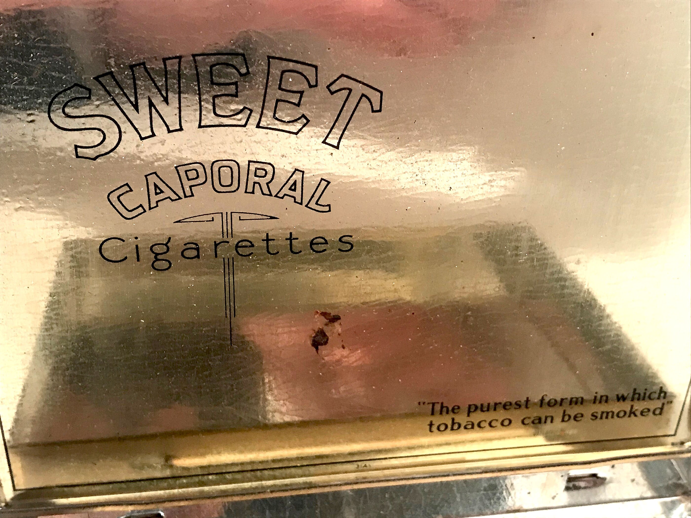 Vintage Sweet Caporal Cigarettes 50 Flat Tin Trade Marked - Etsy