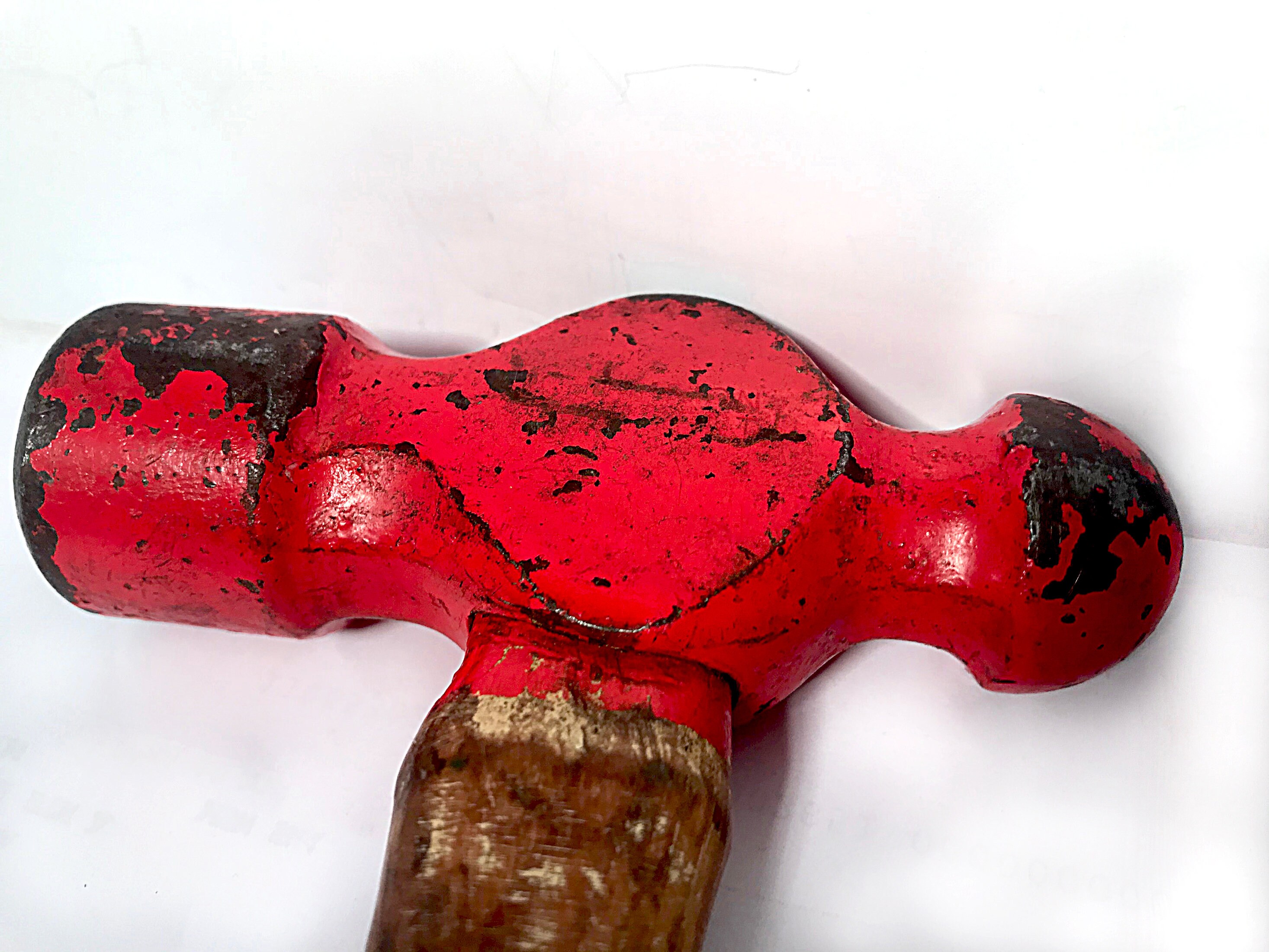 Vintage Ball Peen Hammer champion Dearment Made in USA Original Red ...