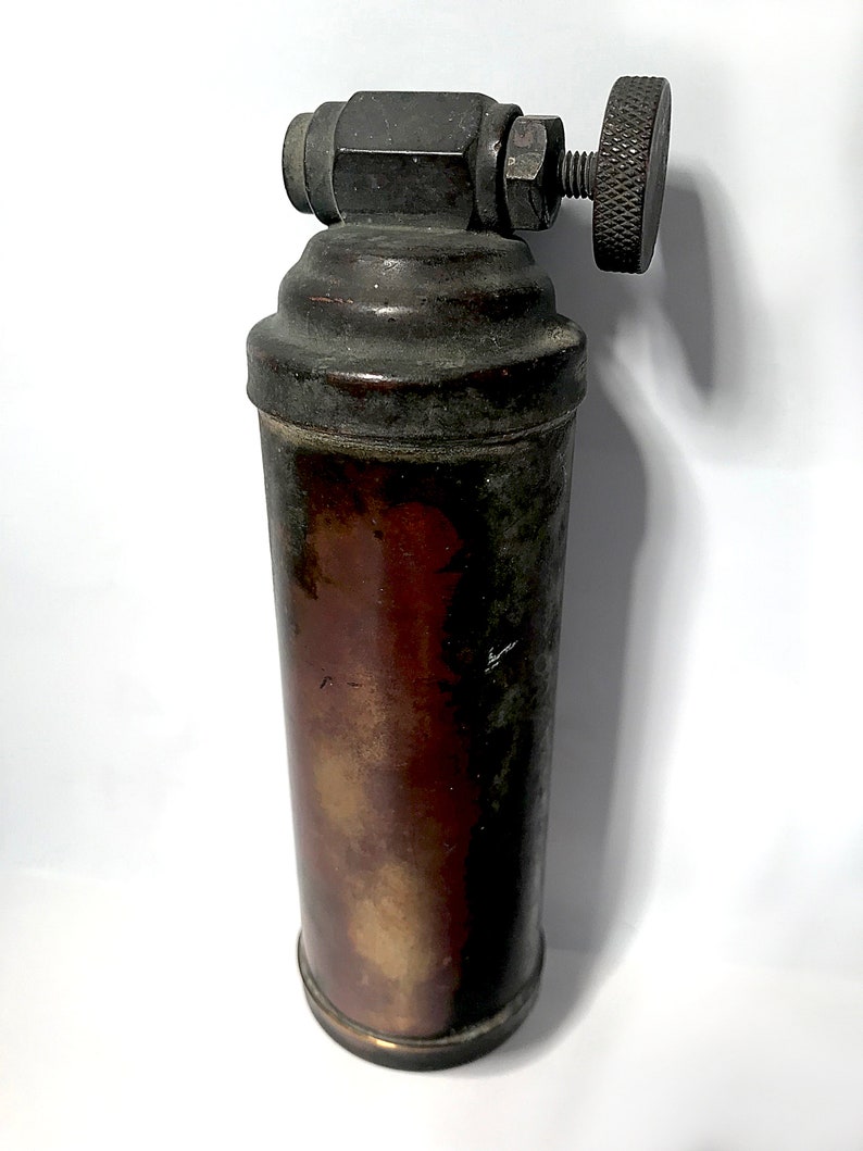 Vintage Presto "cb" Mini Motorcycle Brass Fire Extinguisher (empty ...
